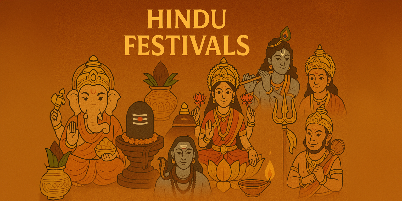 Hindu Festivals – Month-Wise List with Significance & Rituals