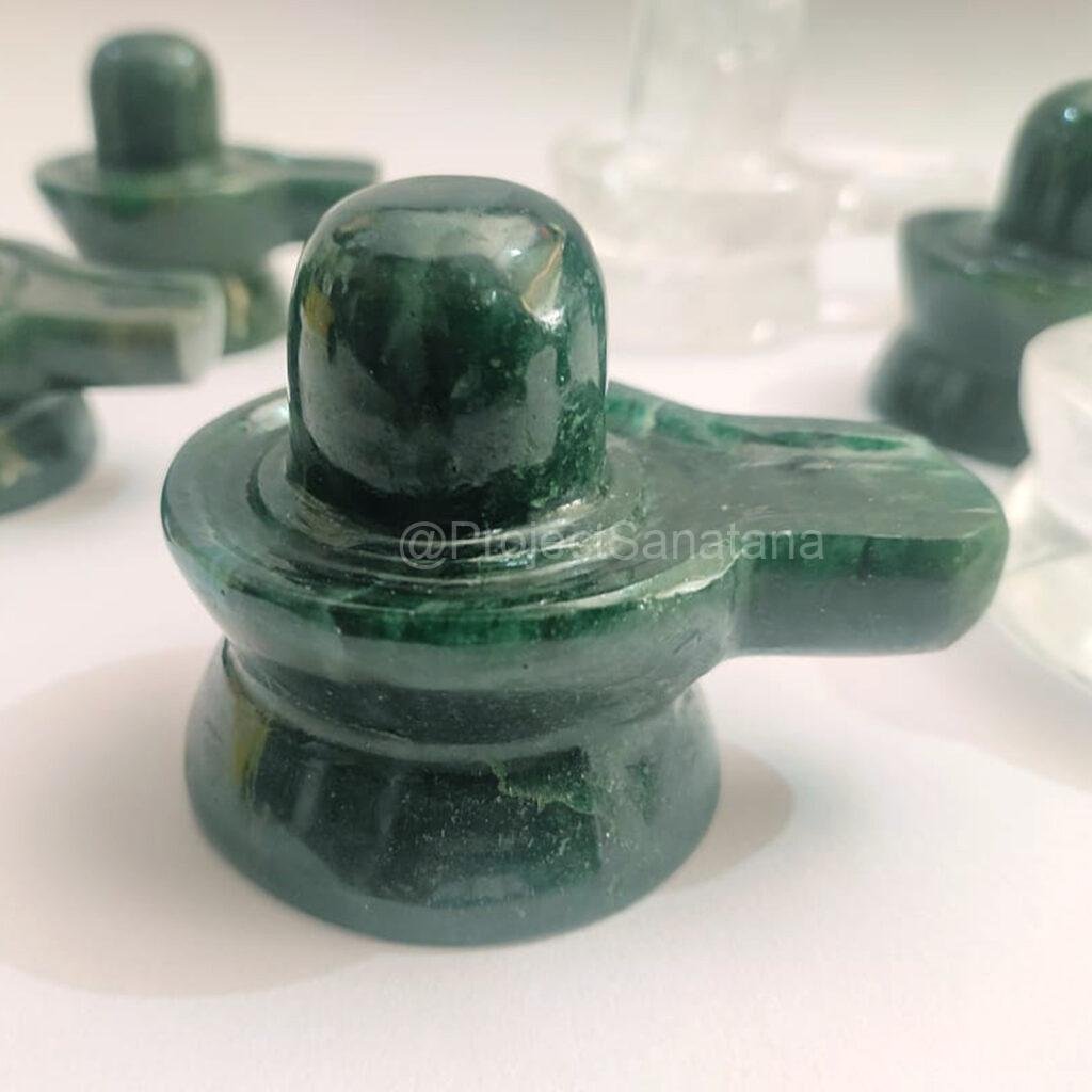Green Jade Shiva Lingam – Natural Jade Shivling for Healing & Energy